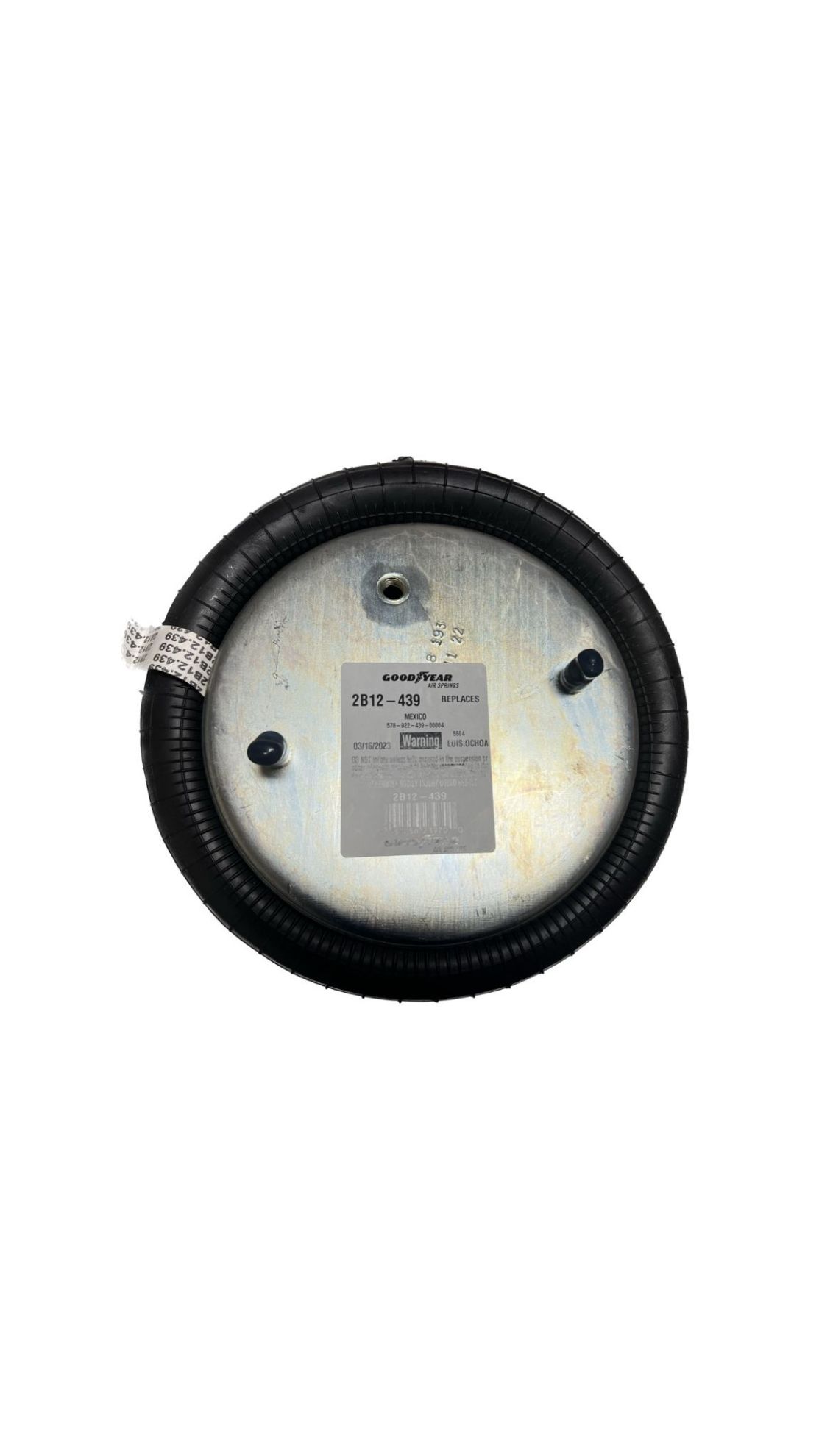 Goodyear 2B12-439 Industrial Air Spring Double Convoluted Bellows - TFC ...